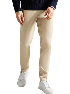 Ted Baker London Regular Fit Textured Chinos - Stone