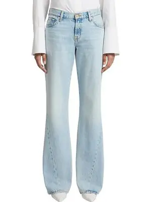 7 For All Mankind Spencer Mid-rise Flare Jeans - Tempe