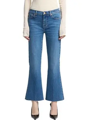 7 For All Mankind Dojo Mid-rise Cropped Flare Jeans - Yuma
