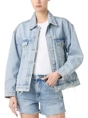 Blanknyc Distressed Denim Trucker Jacket - True Grit