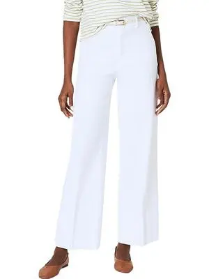 Spanx Stretch Twill Crop Wide Leg Pants 2.0 - Classic White