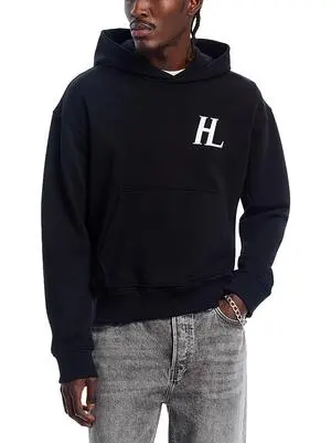 Helmut Lang Capsule Logo Pullover Hoodie Black