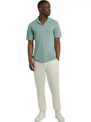Onia Johnny Collar Pique Polo Jade