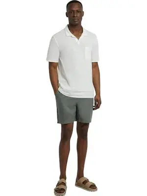 Onia Johnny Collar Pique Polo - White