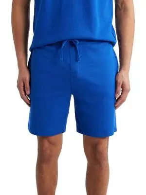 BOSS Waffle Knit Lounge Shorts - Bright Blue