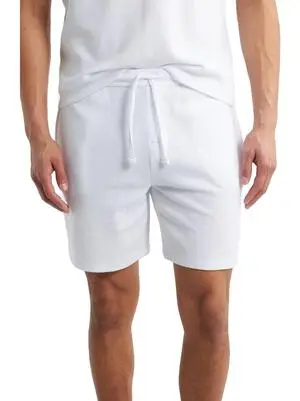 BOSS Waffle Knit Lounge Shorts - White