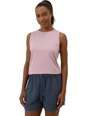 PACT Organic Cotton Softspun High Neck Tank - Lavender Haze