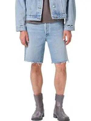AGOLDE AGOLDE Anson Raw Hem Denim Shorts Force