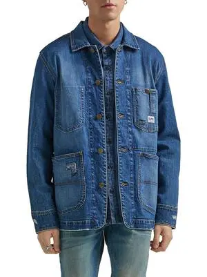 LEEM Denim Chore Jacket - Mid Wash