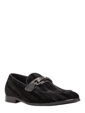 Steve Madden Trulmon Velvet Bit Loafer - Black