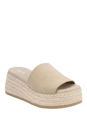 Mia Freyja Platform Wedge Sandal - Sand