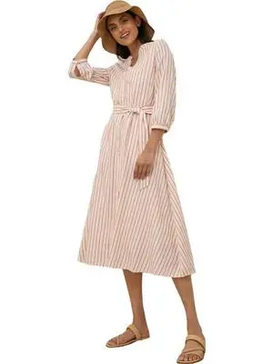 PACT Organic Cotton Lightweight Cotton Easy Dress - Zuma Stripe