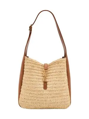 Saint Laurent Le 5 A 7 Small Hobo Bag - Pale Brown Brick