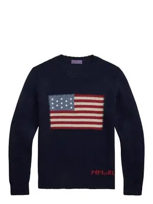 Ralph Lauren Flag Cashmere Sweater - Navy