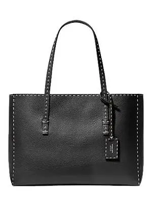 Michael Kors Sharon Pebbled Leather Tote Bag - Black