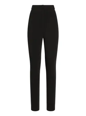 Dolce & Gabbana Milano Stitch Stretch Jersey Leggings - Black
