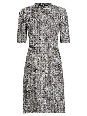 Dolce & Gabbana Raschel Tweed Midi Dress - Multicolor