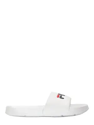 FILA Logo Pool Slides - White
