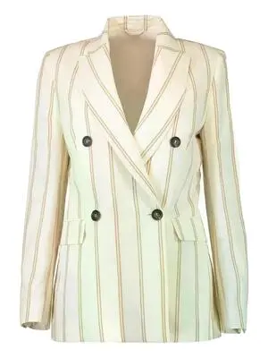 Brunello Cucinelli Striped Blazer - Neutrals