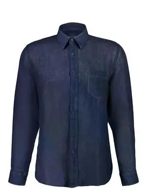 120% Lino Linen Shirt - Blue