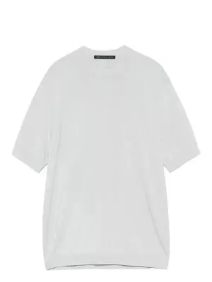LOW BRAND Fine-knit T-shirt - Grey