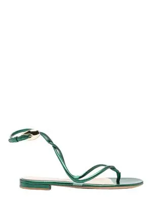 GIANVITO ROSSI Flat Sandals - Green