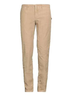 Incotex INCOTEX Camel Cotton Elastane Pants Sand
