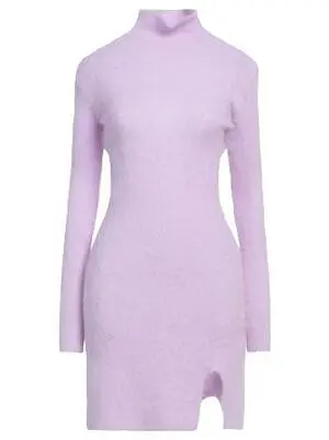 VICOLO Mini Dress Alpaca Wool Blend - Purple