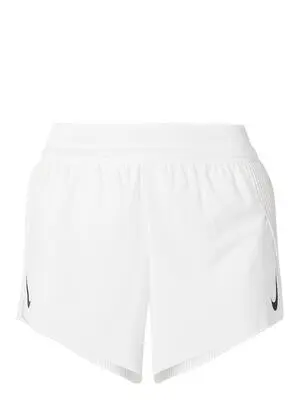 Nike Aeroswift Printed Plissé Dri-fit Adv Shorts - White