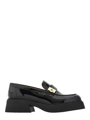 FERRAGAMO Hug Buckle Chunky Loafer - Black