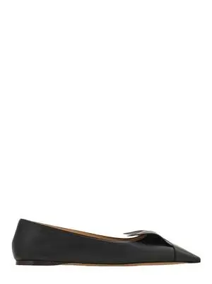 FERRAGAMO Soft Bow Ballet Flat - Black