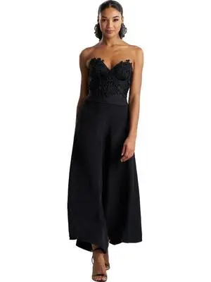 Natori Couture Habotai Embellished Bustier - Black