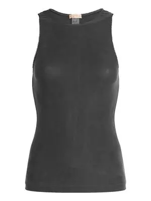 FRUITY BOOTY Second Skin Tank Top - Black