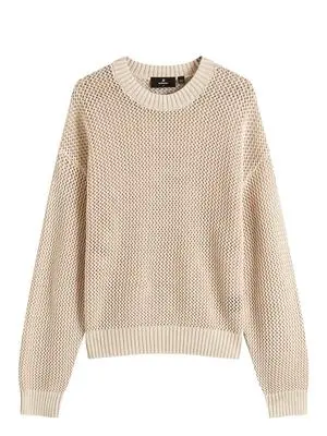 REPRESENT Open Gauge Knit Sweater Off White