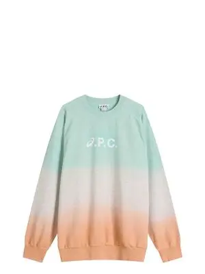 A.p.c. X Asics Lake Dip Dye Crew Sweatshirt - Multi