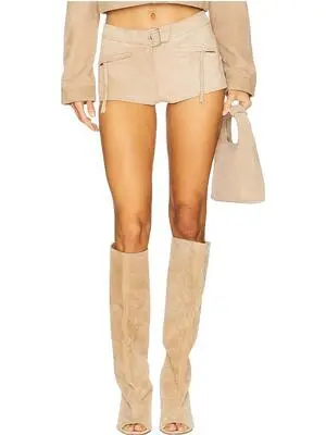 LAMARQUE X Winona Suede Short - Sand