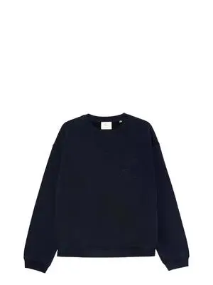 FRAME X Ritz Paris Logo-embroidered Sweatshirt - Blue