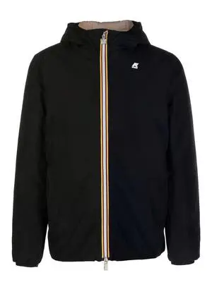 K-WAY Logo-print Padded Jacket - Black