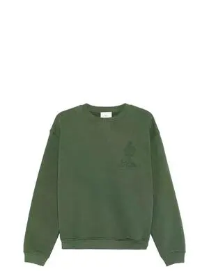 FRAME X Ritz Paris Embroidered-logo Sweatshirt - Green