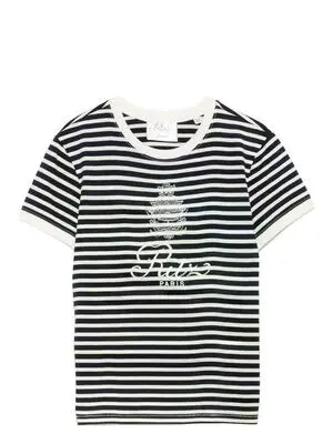 FRAME FRAME X Ritz Paris Logo-embroidered T-shirt