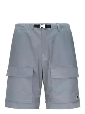 K-WAY Logo-patch Shorts - Grey
