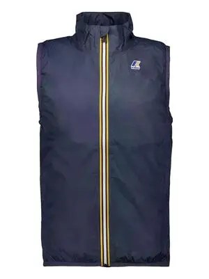 K-WAY Logo-print Gilet - Blue