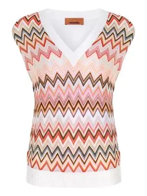 Missoni Zigzag-patterned Sweater - White
