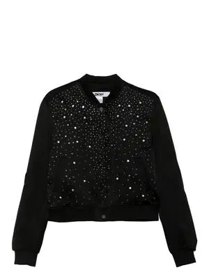 Dkny Studded Bomber Jacket - Black