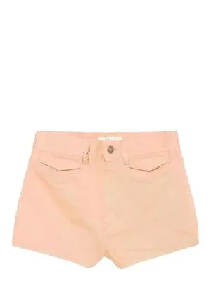 Chloé Logo-plaque Shorts - Orange