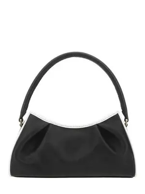 ELLEME Dimple Moon Leather Shoulder Bag - Black