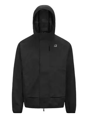 K-WAY Logo-appliqué Jacket - Black