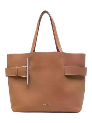 Alexander McQueen T-bar Sling Tote Bag - Brown