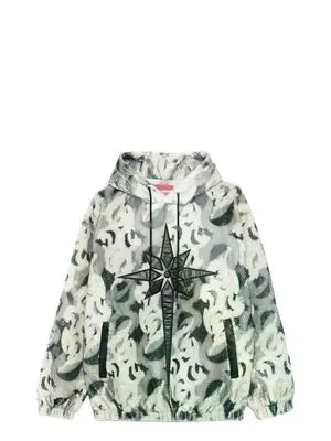 KUSIKOHC Patterned Hoodie - Green