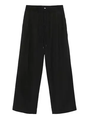 Isabel Benenato Pleat-detailing Trousers - Black